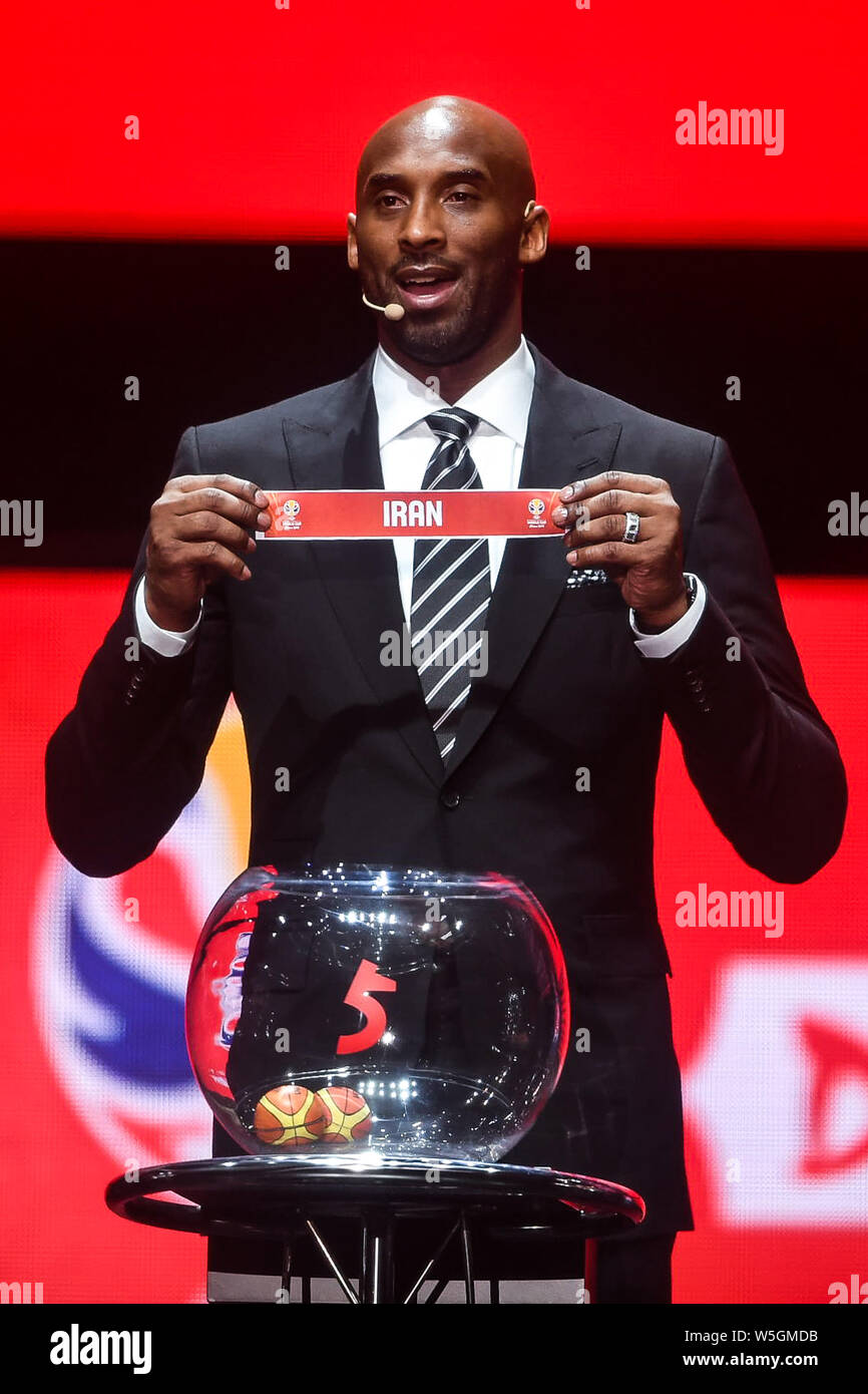 Former NBA basketball player and FIBA World Cup Ambassador Kobe Bryant ...