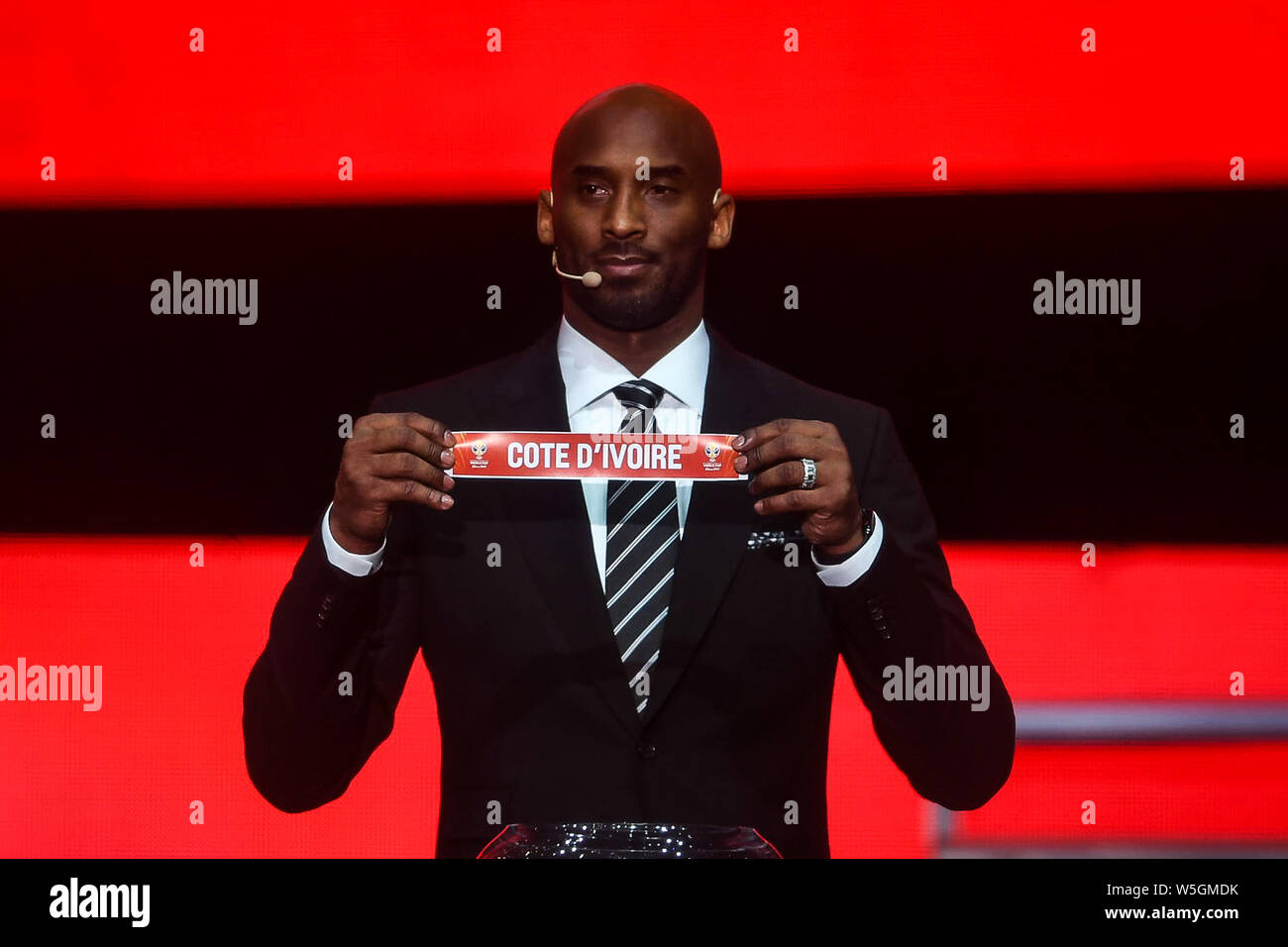 Former NBA basketball player and FIBA World Cup Ambassador Kobe Bryant ...