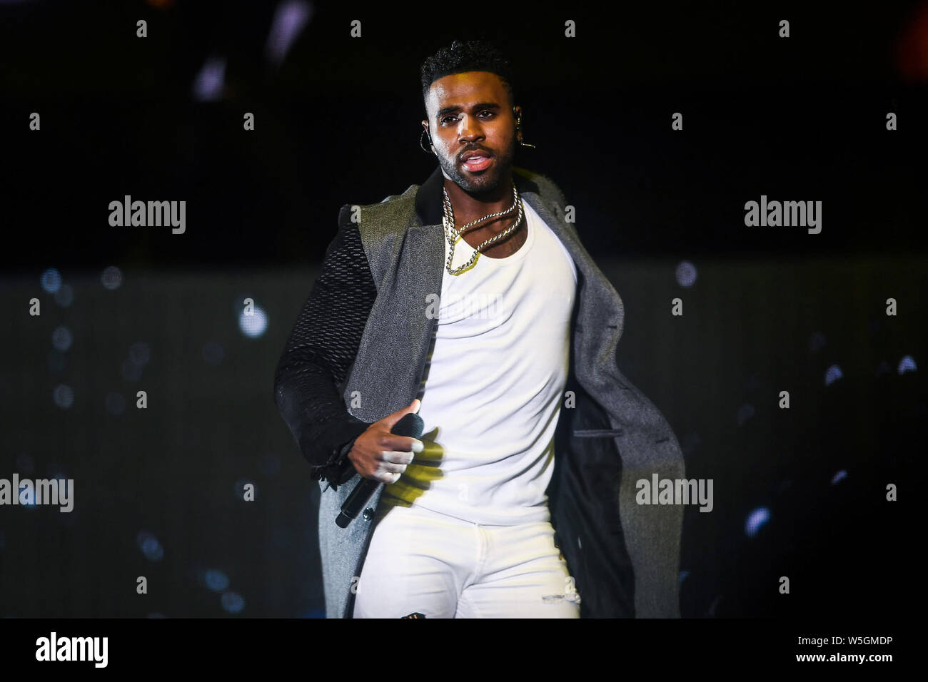 American singer, songwriter, and dancer Jason Derulo performs during ...