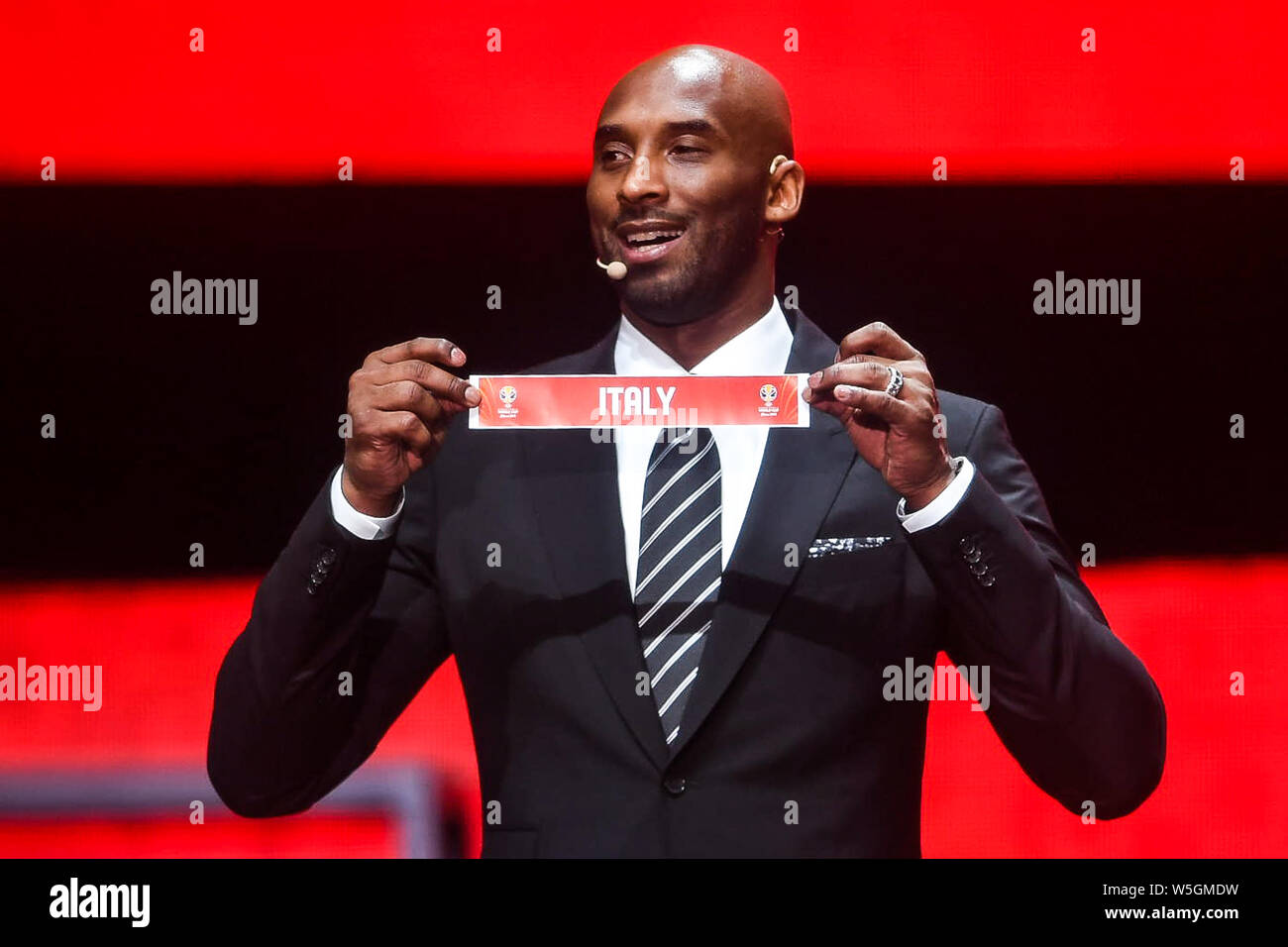 Former NBA basketball player and FIBA World Cup Ambassador Kobe Bryant ...