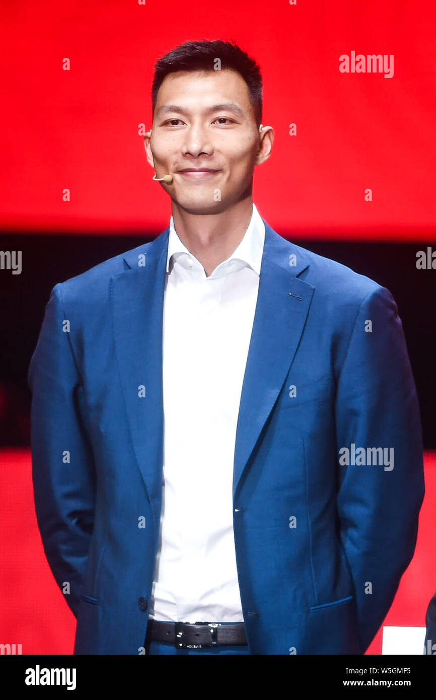 Chinese basketball player Yi Jianlian attends the draw ceremony for the ...