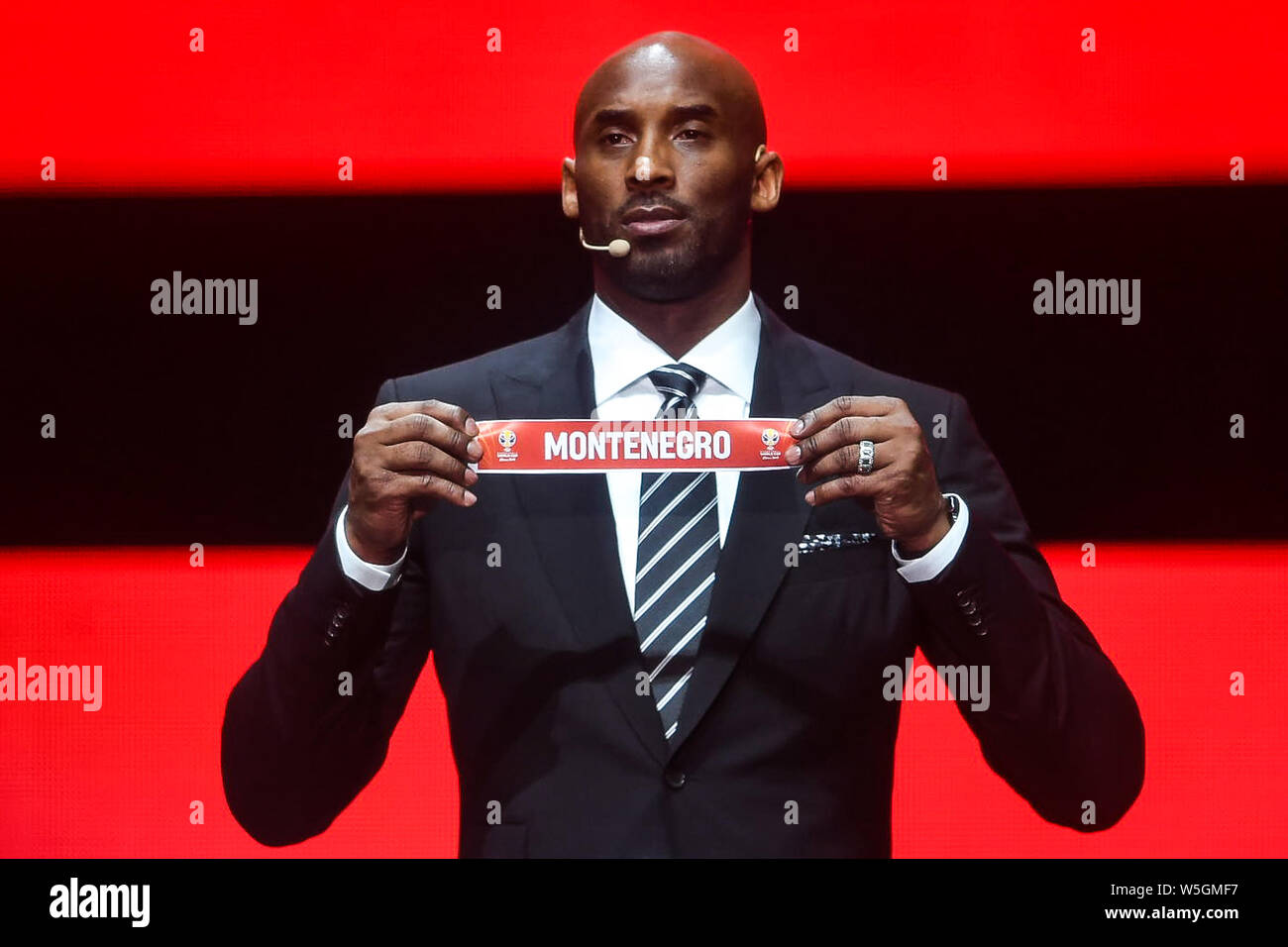 Former NBA basketball player and FIBA World Cup Ambassador Kobe Bryant ...