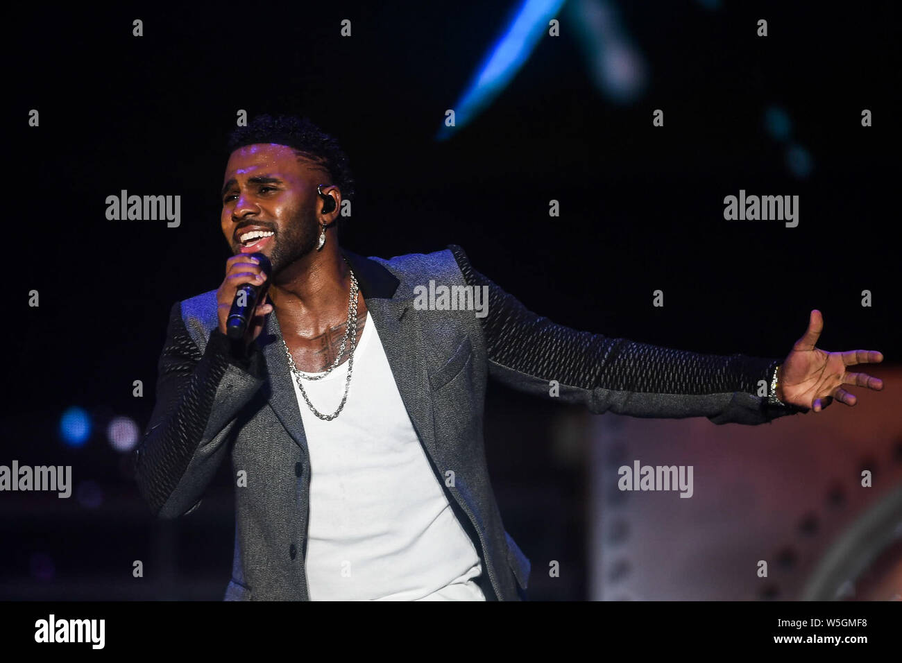 American singer, songwriter, and dancer Jason Derulo performs during ...