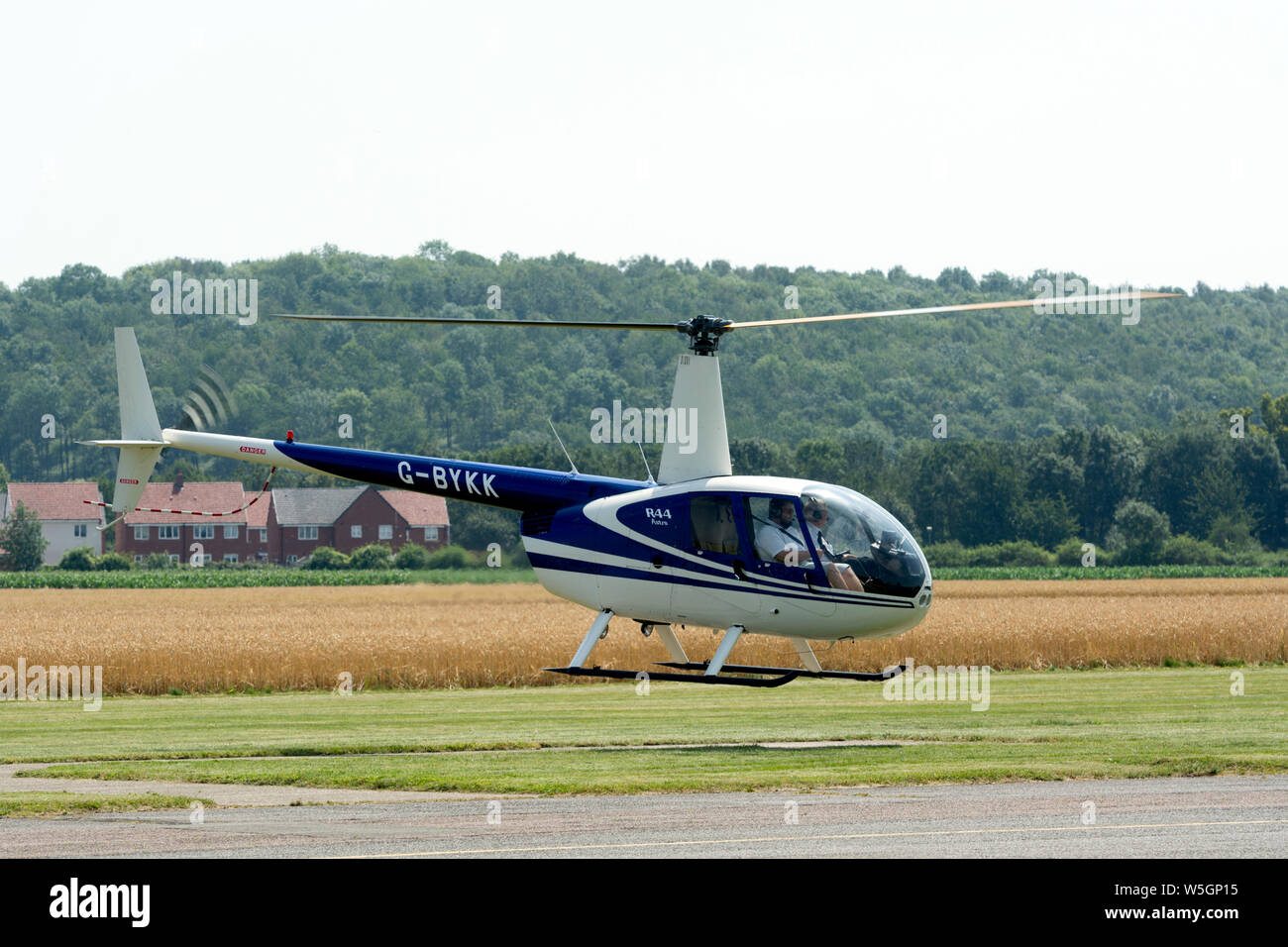 Robinson R44 Astro helicopter at Wellesbourne Airfield, Warwickshire ...