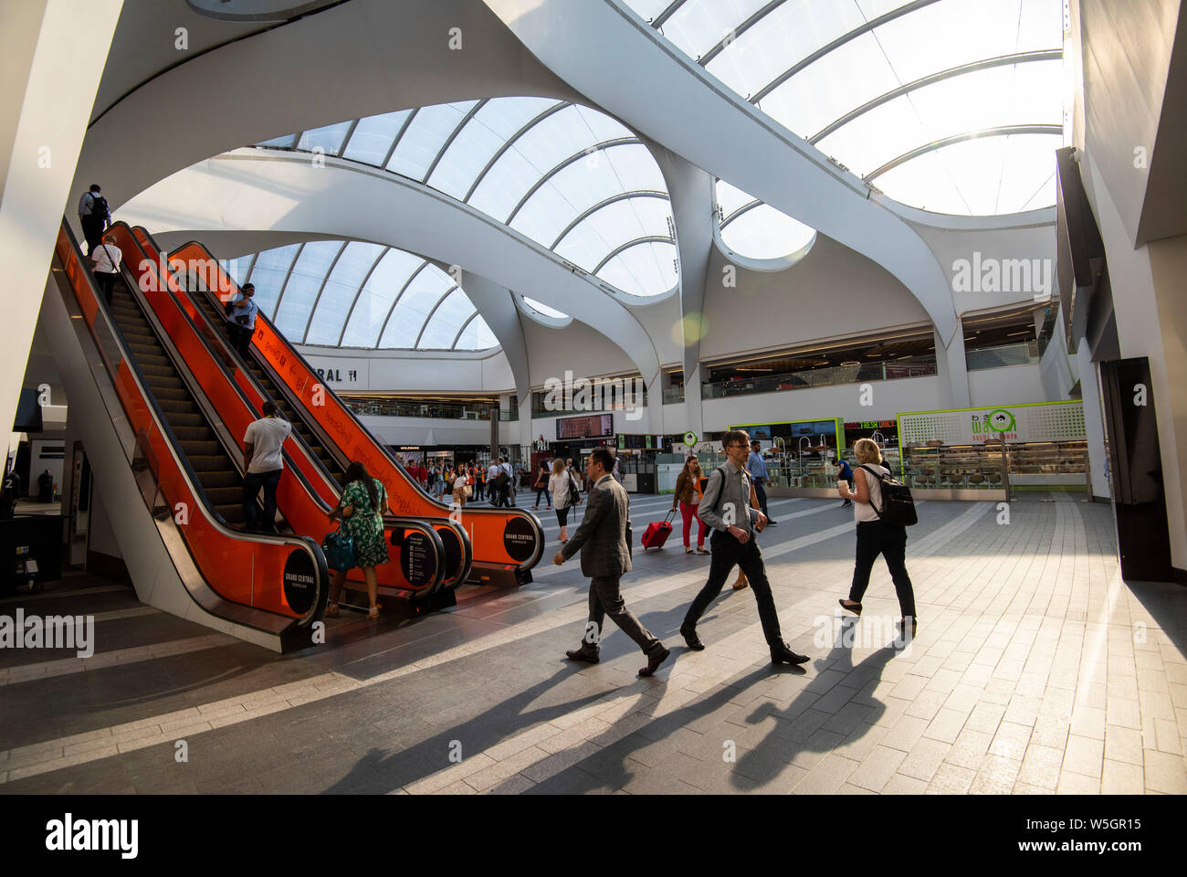 Interior of Birmingham New Street Train Station, West Midlands England ...