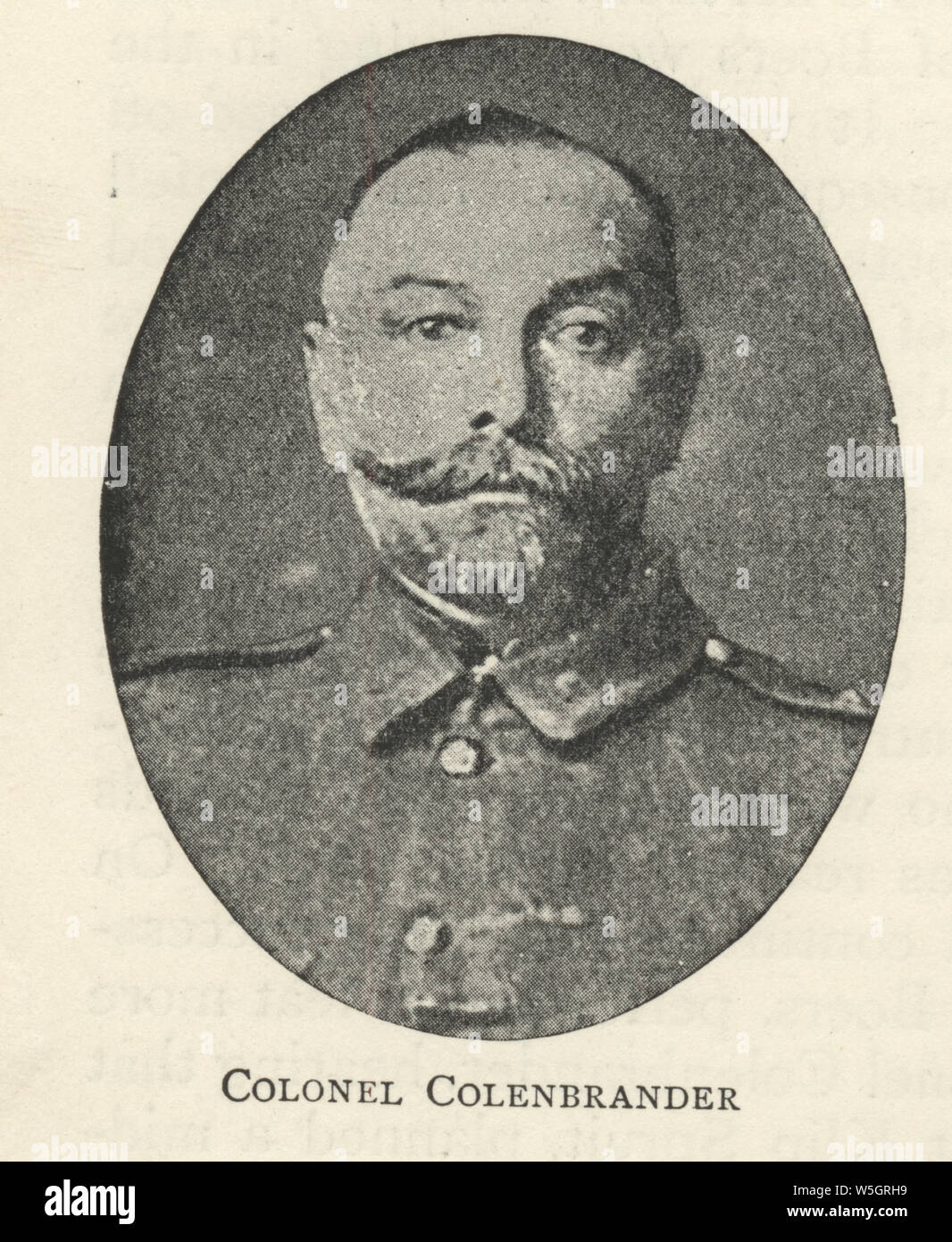 Colonel Johan Wilhelm Colenbrander, Soldier second boer war Stock Photo ...