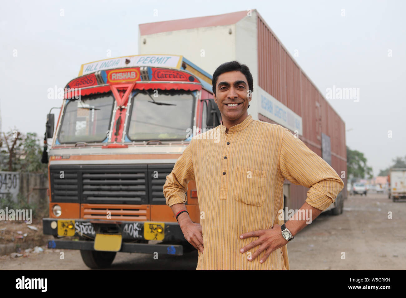 Indian truck man driver hi-res stock photography and images - Alamy