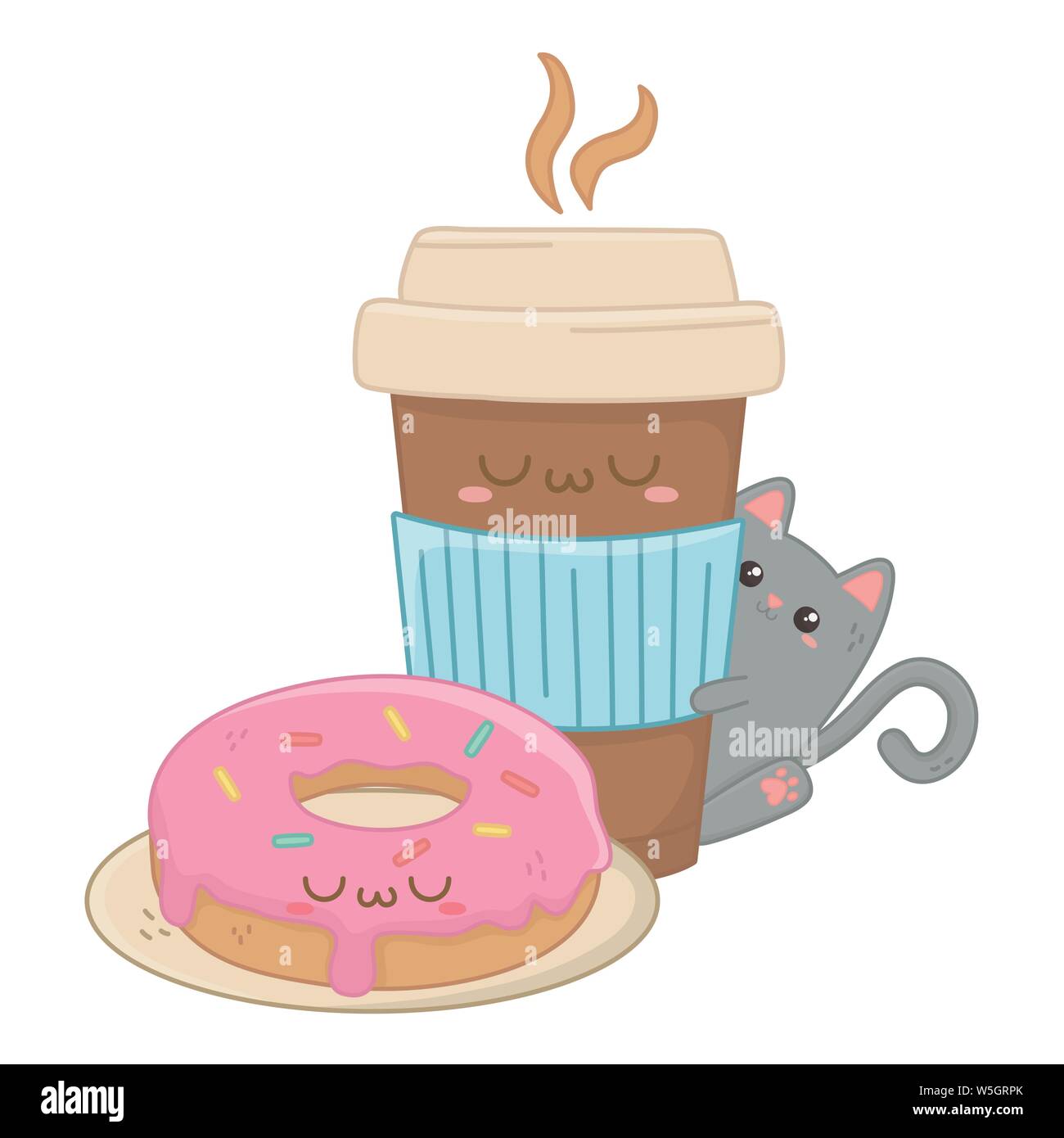 Cartoons design, Kawaii expression cute character funny and emoticon ...