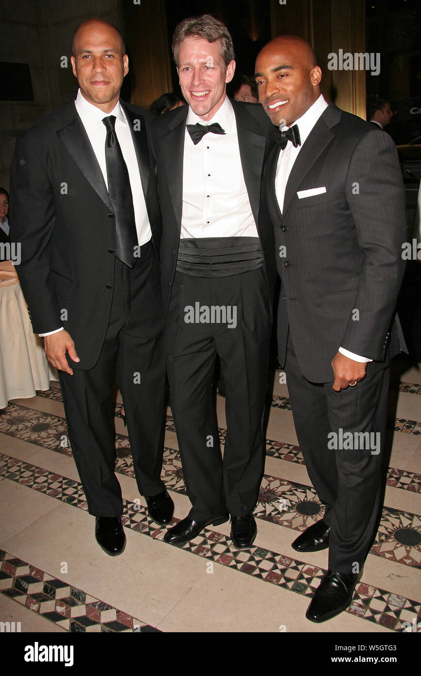 New York, USA. 12 May, 2008. Cory A. Booker, Whitney Tilson, Tiki ...
