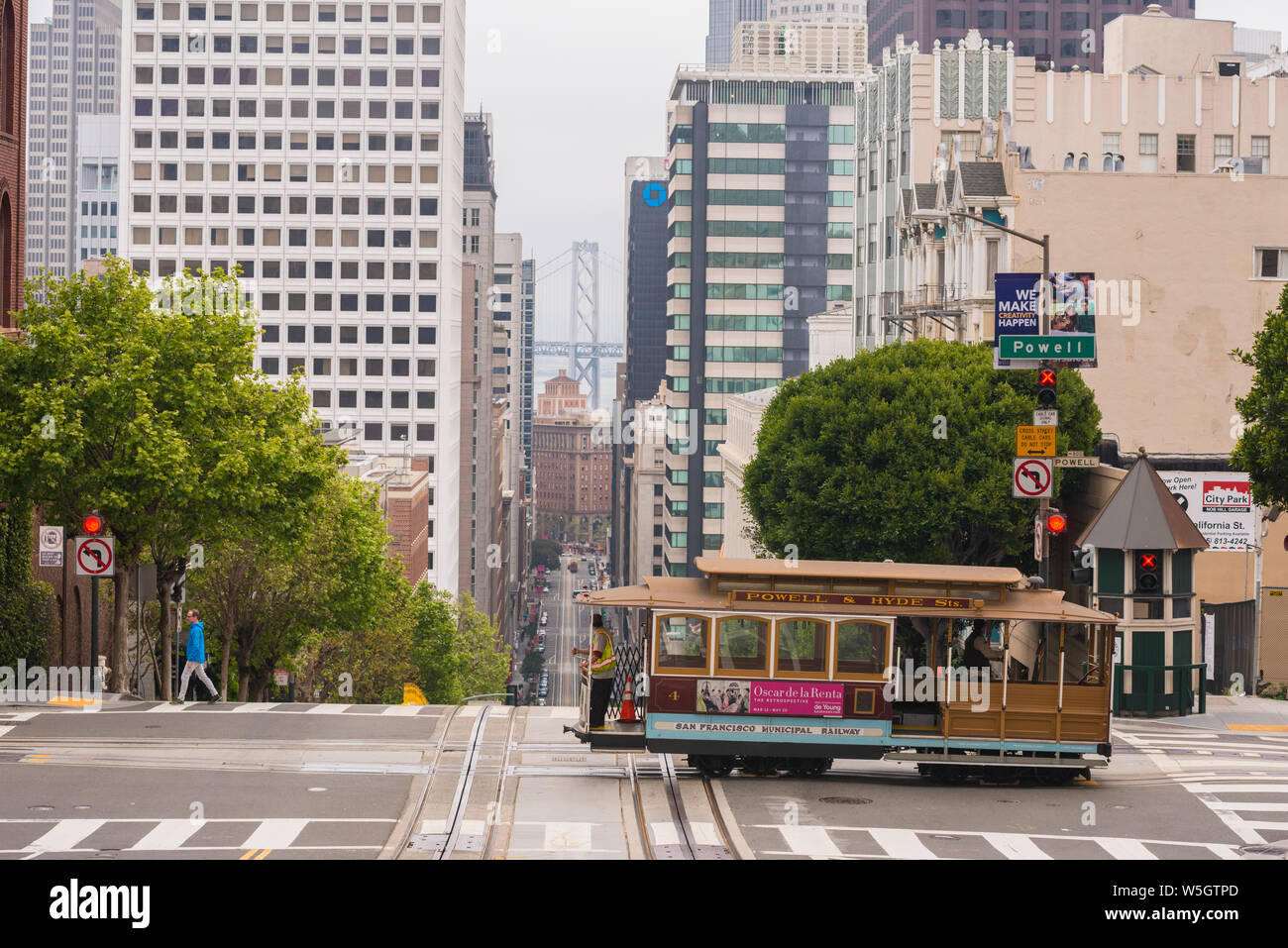 Trams (cable car), San Francisco, California, United States of America ...