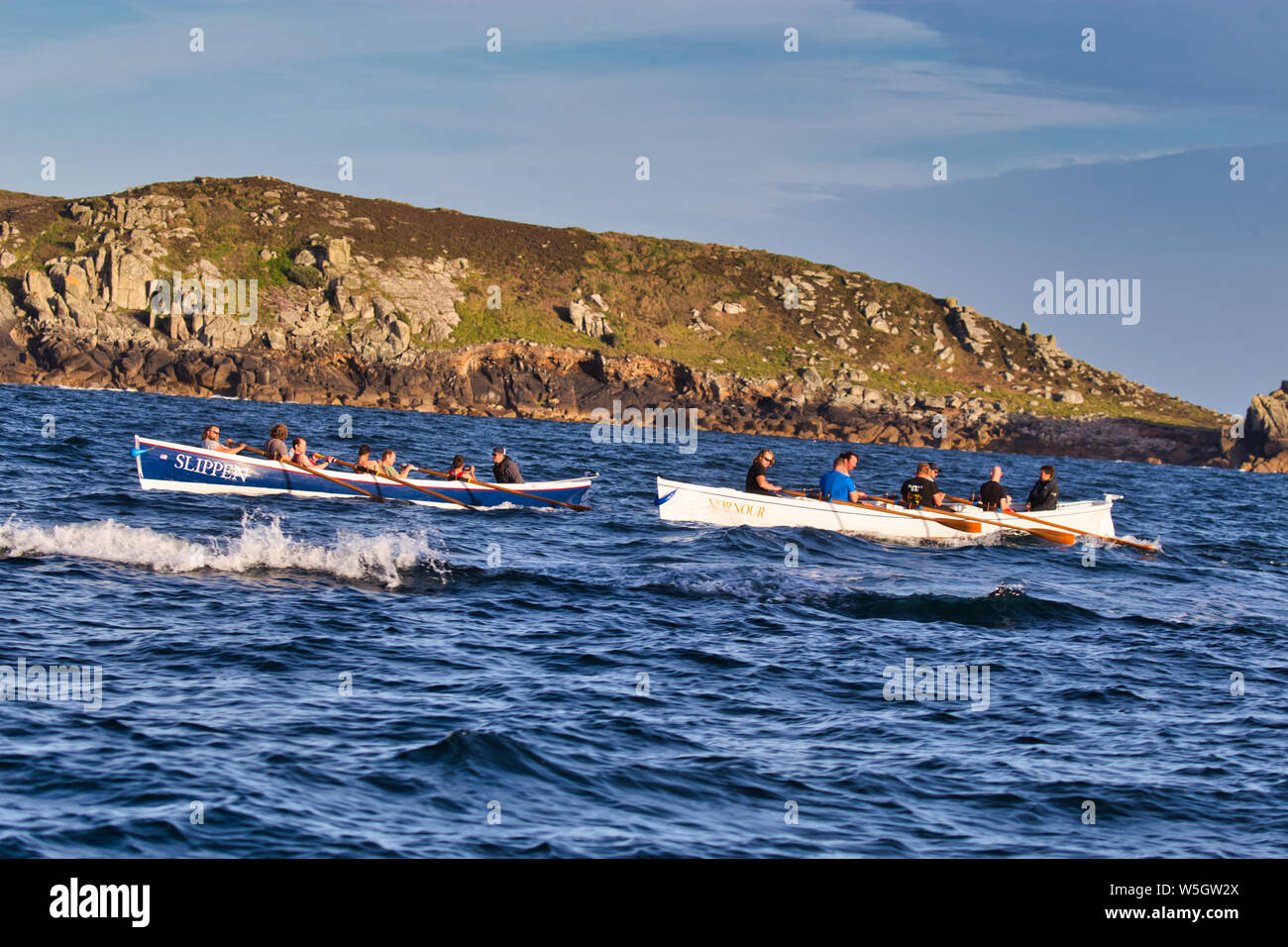 St mary's scilly gig racing hi-res stock photography and images - Alamy