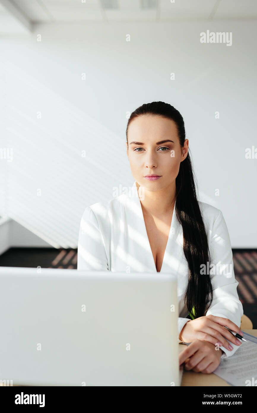 Female boss busy office hi-res stock photography and images - Alamy