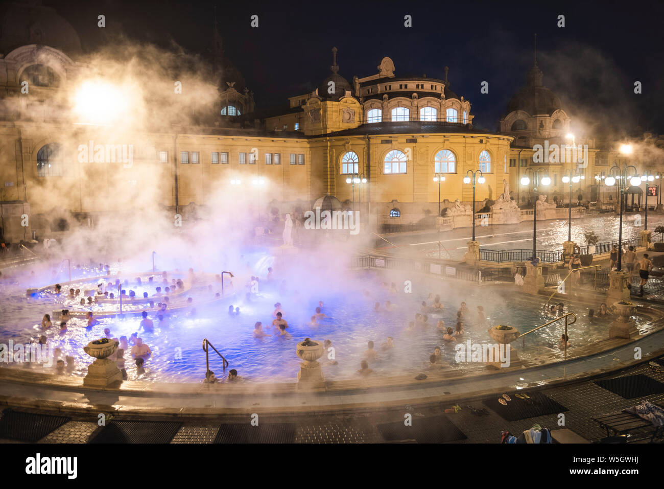 Széchenyi baths budapest night hi-res stock photography and images - Alamy