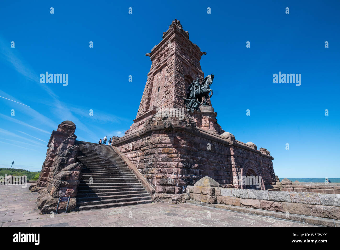 Kyffhaeuser Monument, Barbarossa monument, Thuringia, Germany, Europe ...