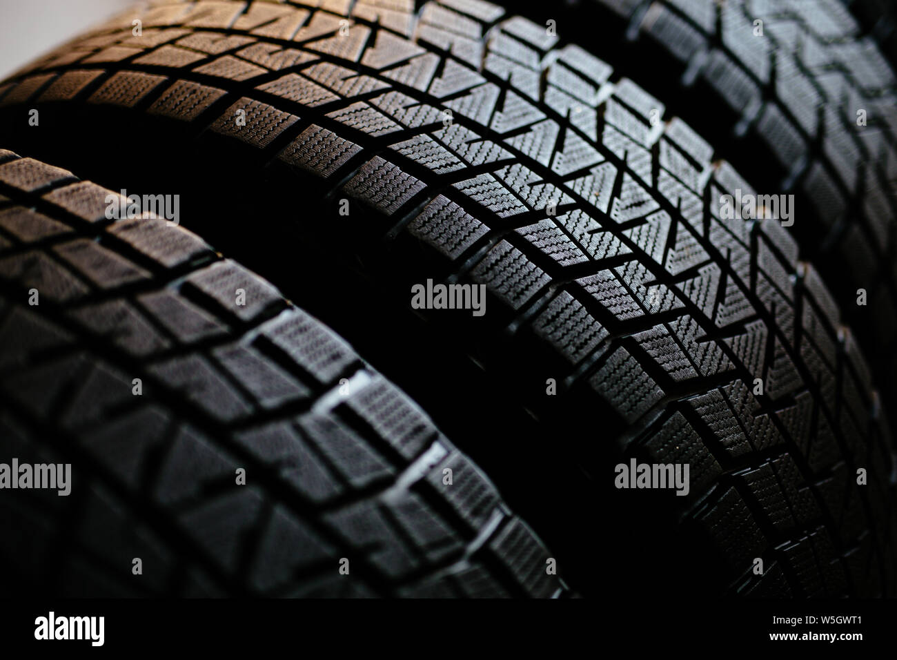 Winter stack snow tyre hi-res stock photography and images - Alamy