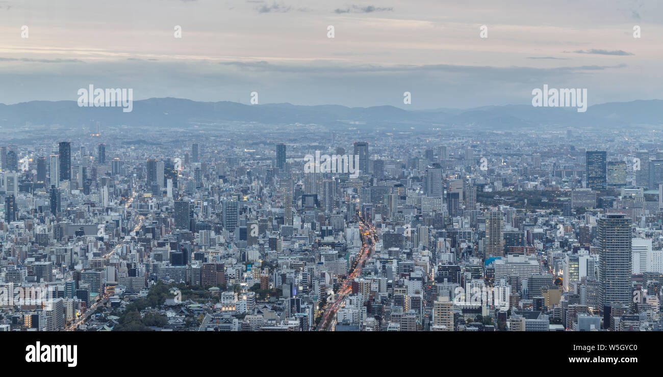 High rise buildings in central Osaka, Japan, Asia Stock Photo - Alamy