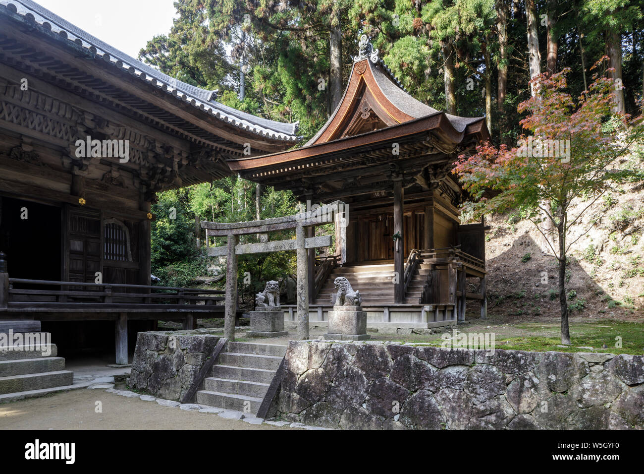 Shoshazan Engyo-ji temple on Mount Shosha, Himeji, Kansai, Japan, Asia ...