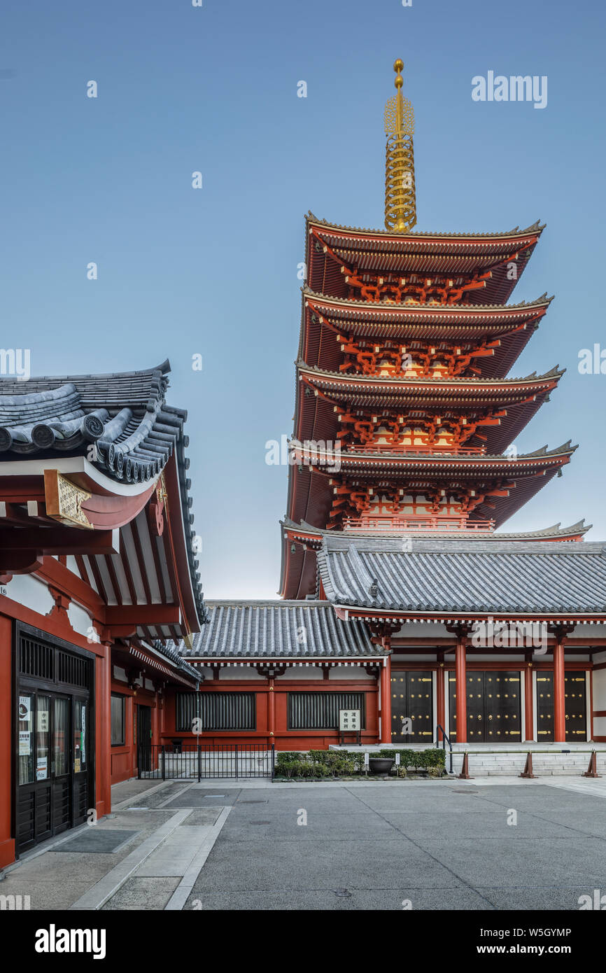 Senso-ji Temple, an ancient Buddhist temple in the Asakusa district, Tokyo, Japan, Asia Stock ...