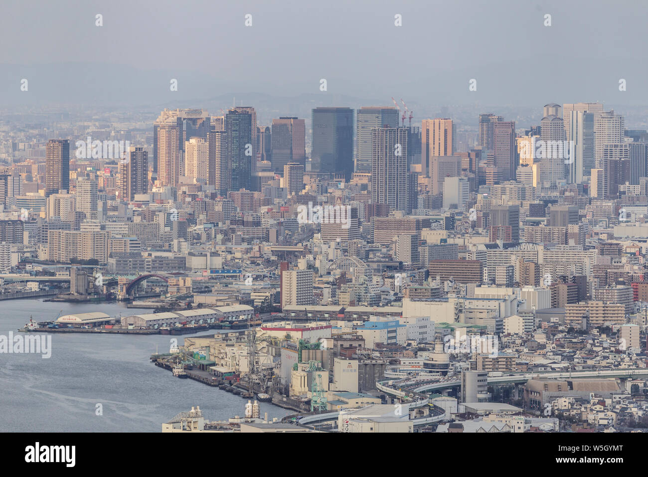 High rise buildings in central Osaka, Japan, Asia Stock Photo - Alamy