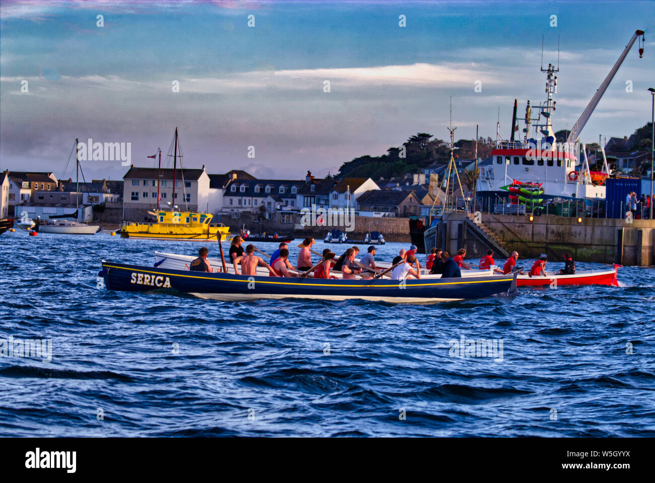 St mary's scilly gig racing hi-res stock photography and images - Alamy
