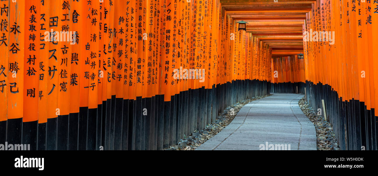 Fushimi Inari Taisha shrine and torii gates, Kyoto, Japan, Asia Stock ...
