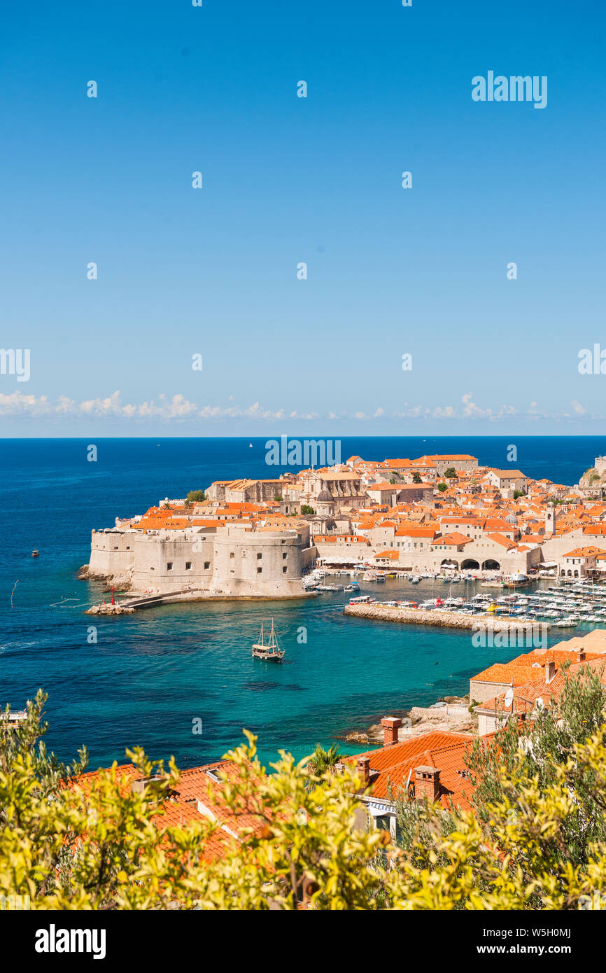 Old town, UNESCO World Heritage Site, Dubrovnik, Croatia, Europe Stock ...