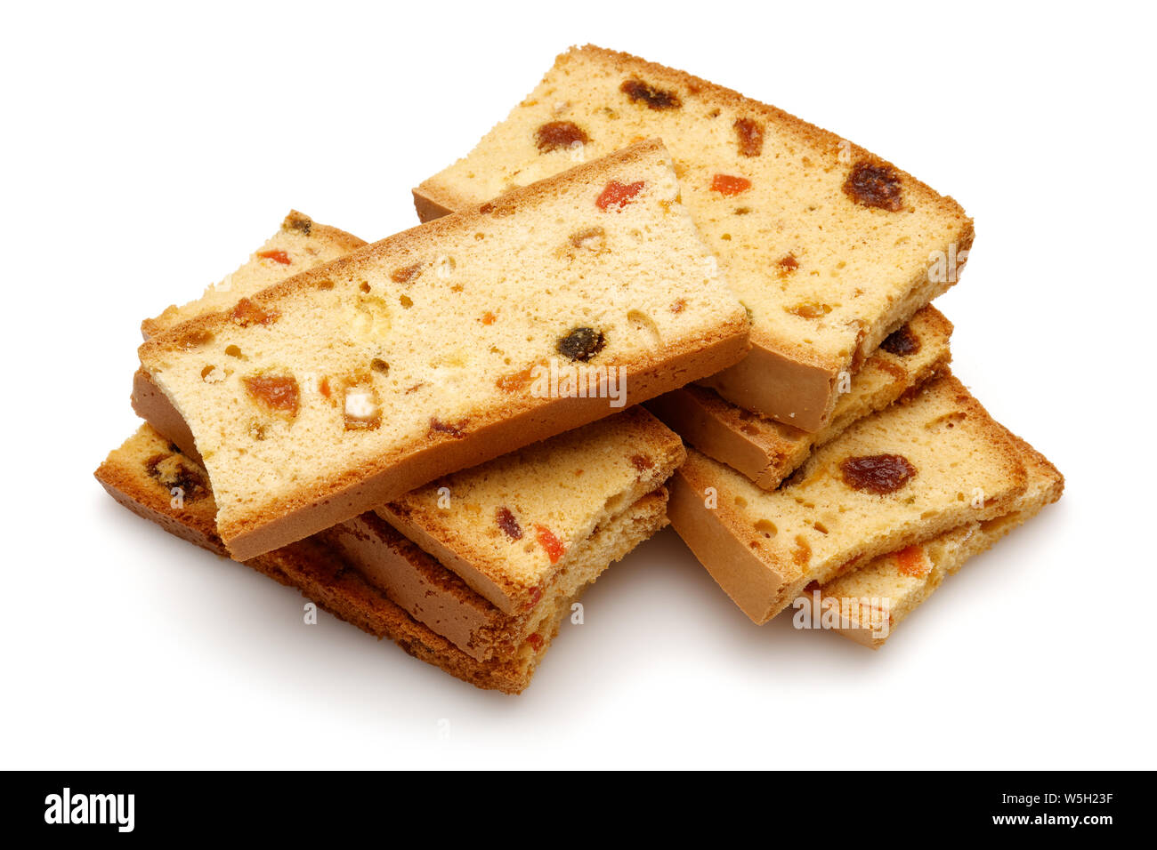 Fruity biscuits isolated on white background Stock Photo - Alamy
