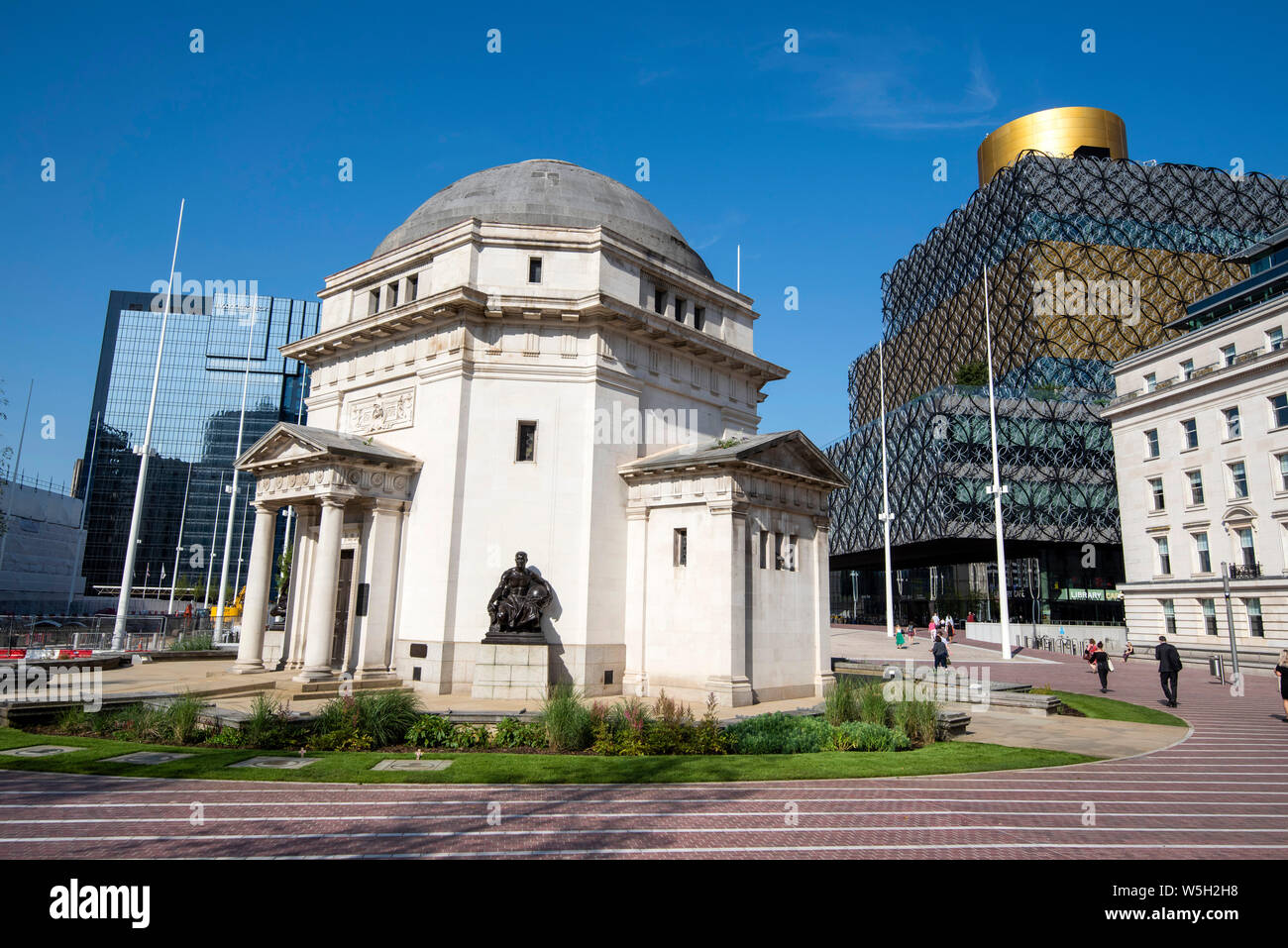 Hall of Memory and Library Building in Centenary Square in Birmingham, West Midlands UK Stock ...