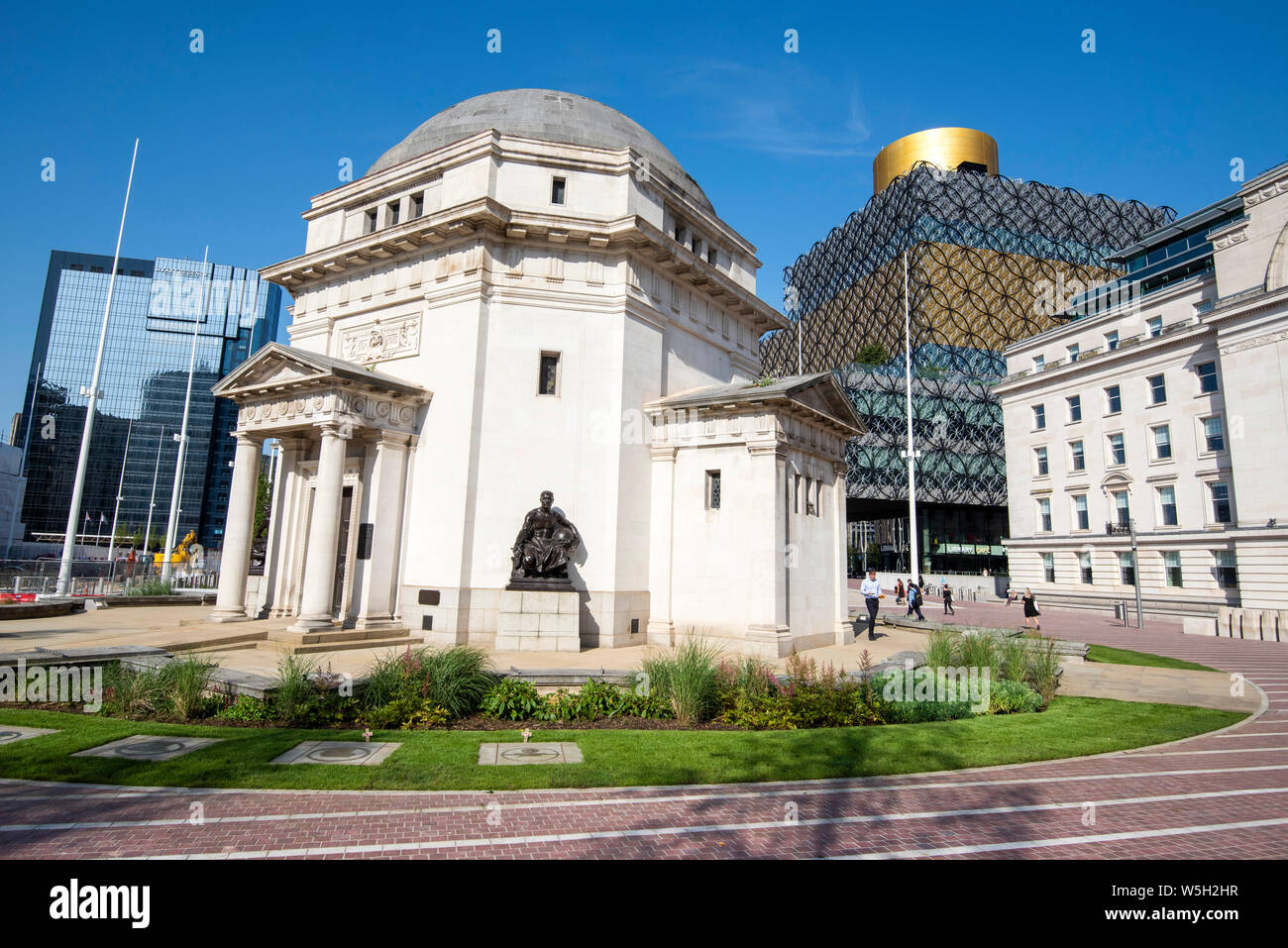 Hall of Memory and Library Building in Centenary Square in Birmingham, West Midlands UK Stock ...