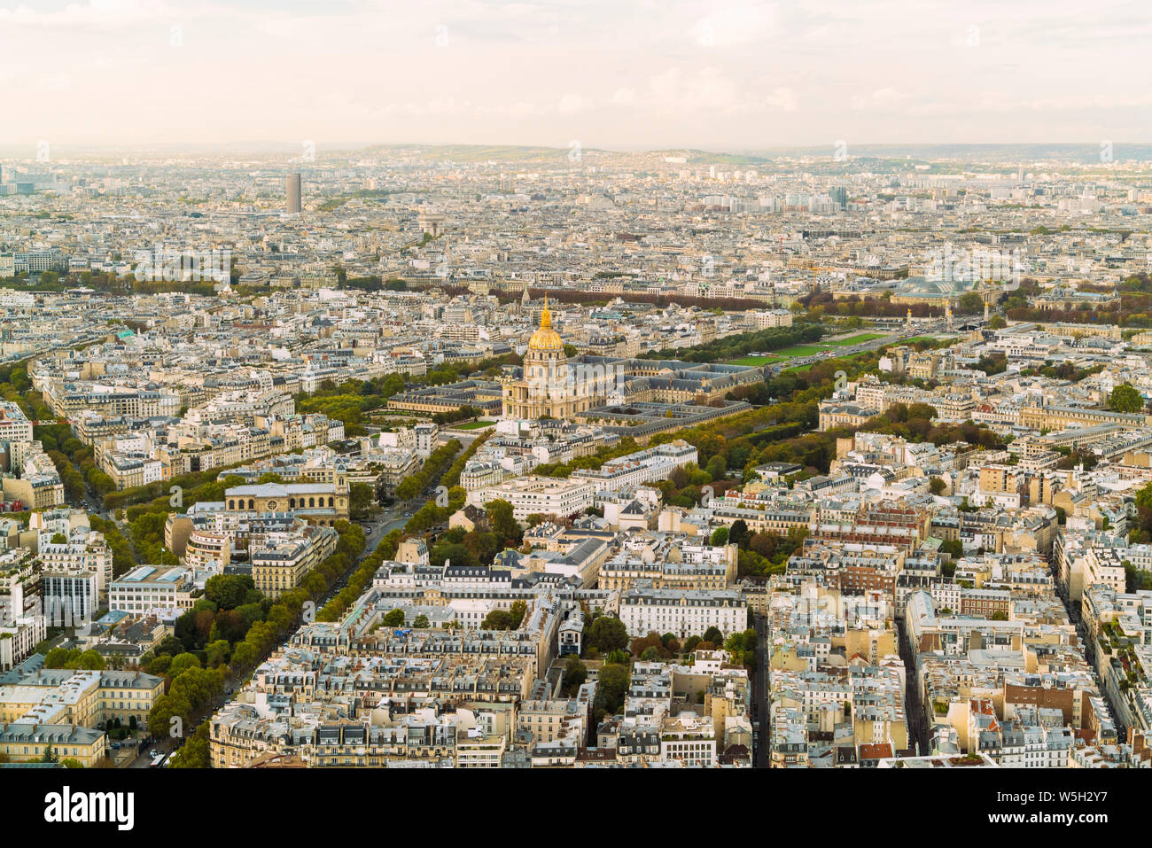 View of Paris from above Montparnasse Tower, Paris, France, Europe ...
