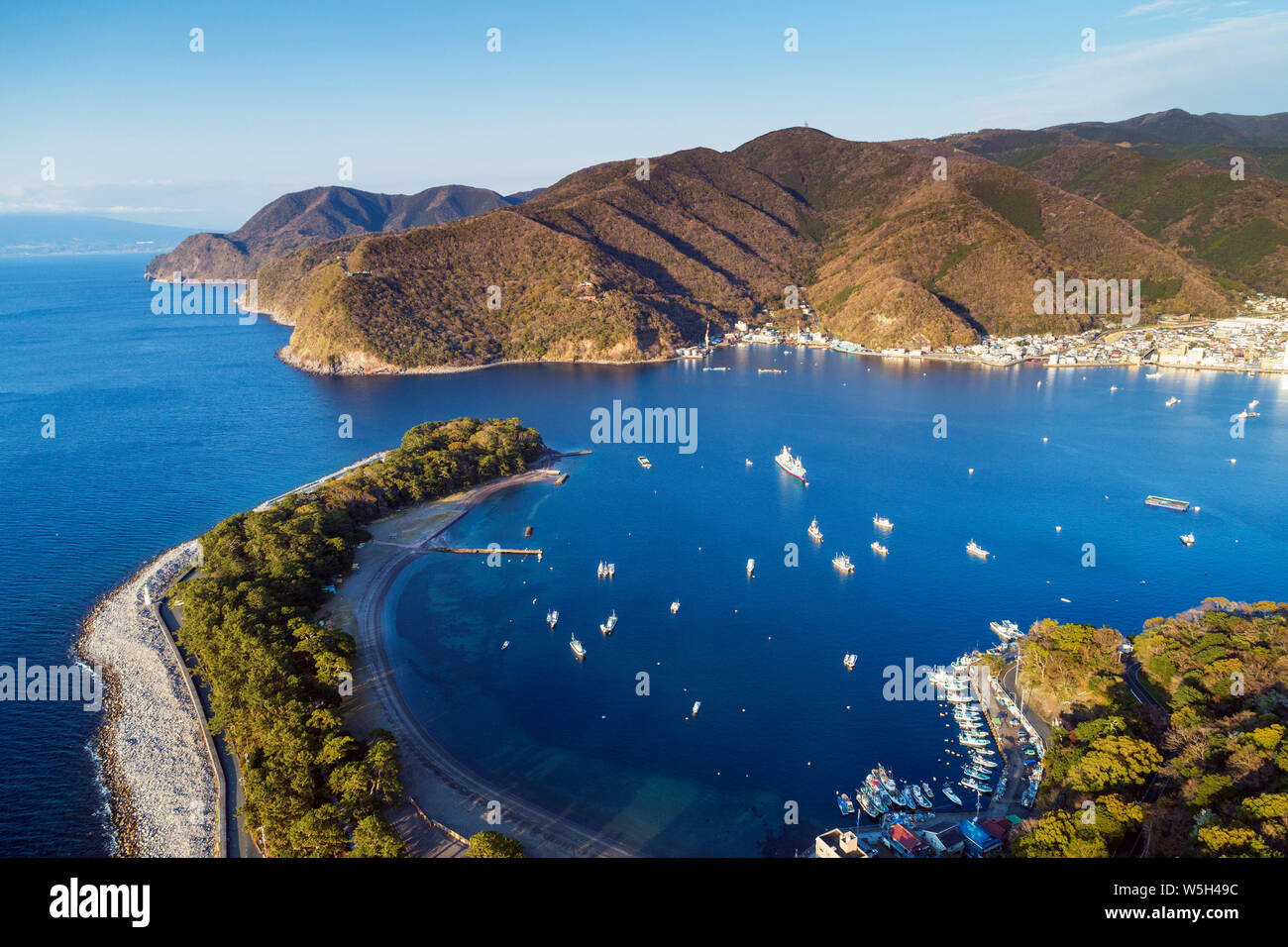Heda Bay, Izu Hanto, Shizuoka Prefecture, Honshu, Japan, Asia Stock ...