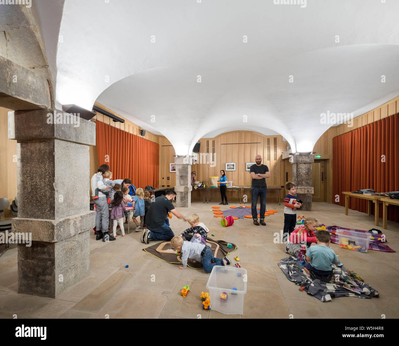 Multifunctional performance space in use. Crypt of Christ Church ...