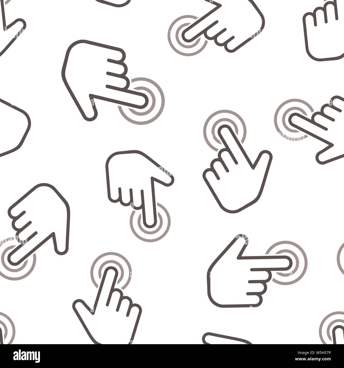 Click mouse icon seamless pattern background. Pointer vector ...
