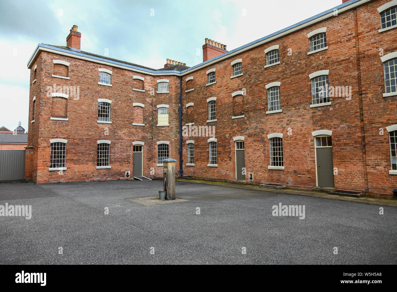 A water pump inside the courtyard at Southwell Workhouse, Southwell ...