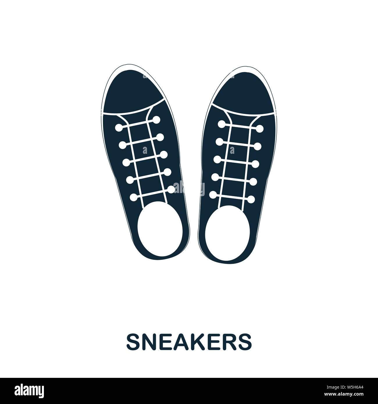 Sneakers icon. Flat style icon design. UI. Illustration of sneakers ...