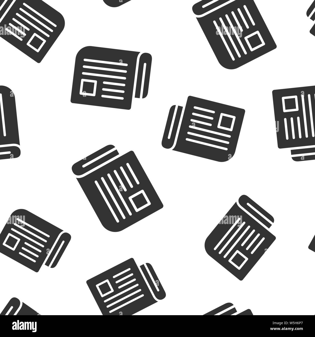 Magazine page icon seamless pattern background. News vector ...