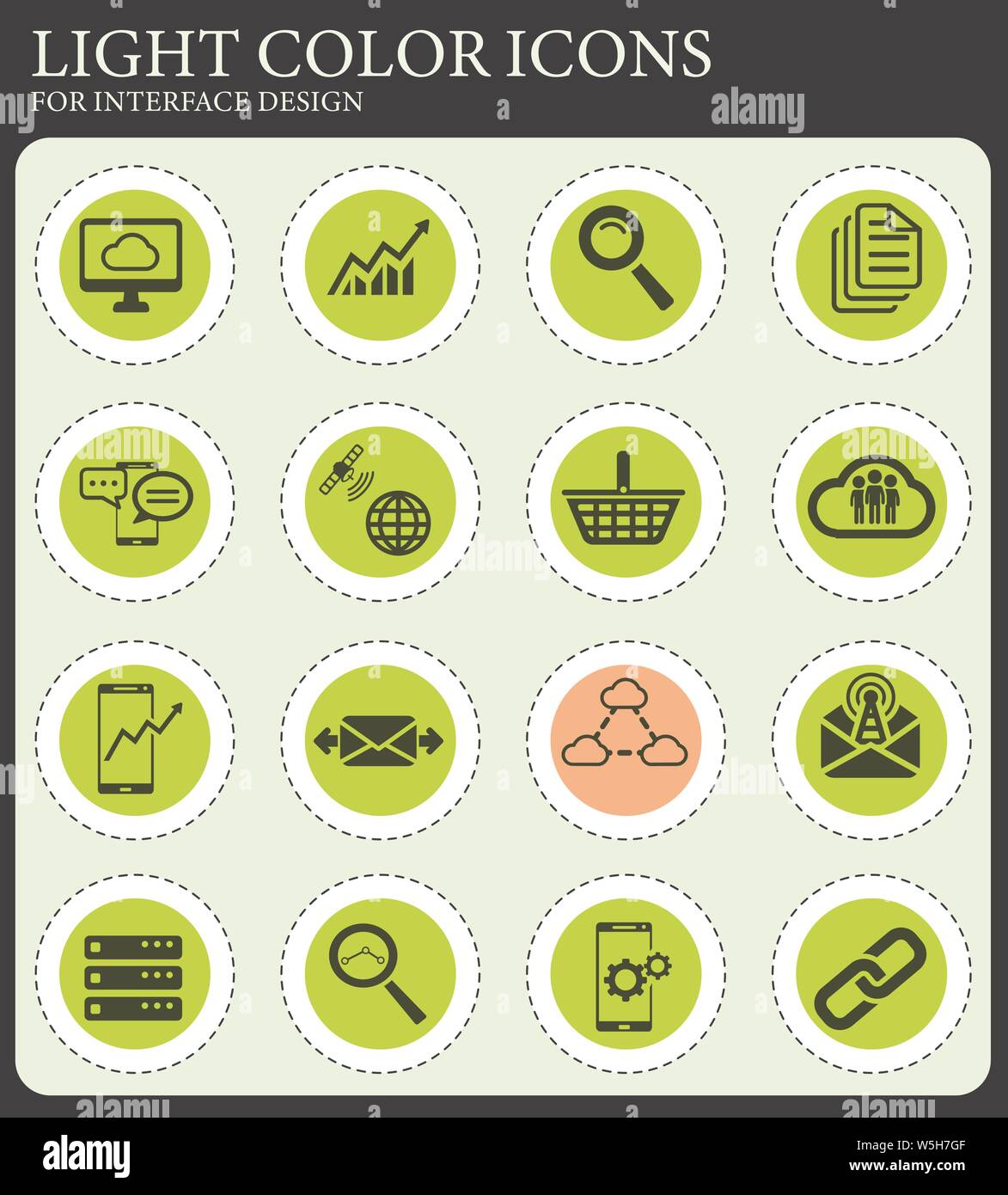 Data analytic simply symbols for web icons Stock Vector Image & Art - Alamy