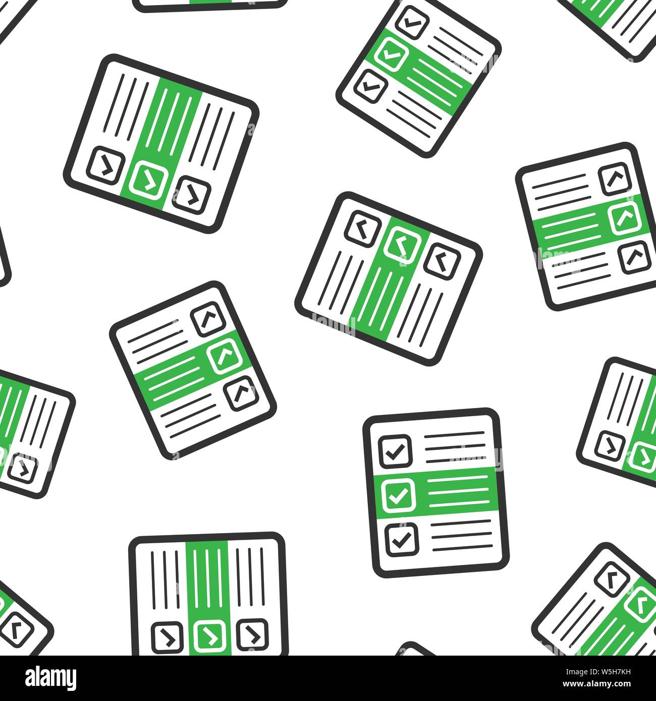 Questionnaire icon seamless pattern background. Online survey vector ...