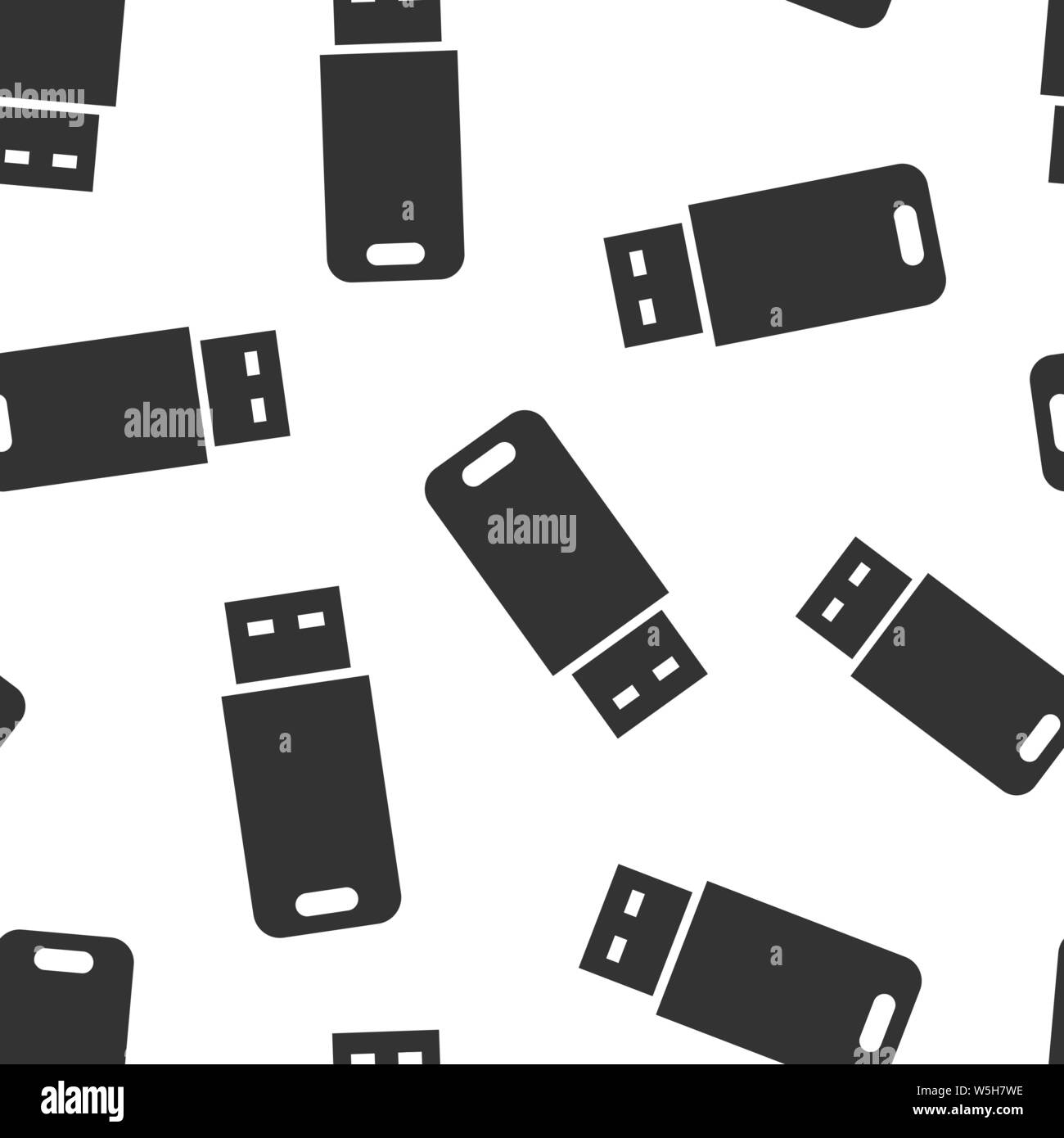Usb drive icon seamless pattern background. Flash disk vector ...