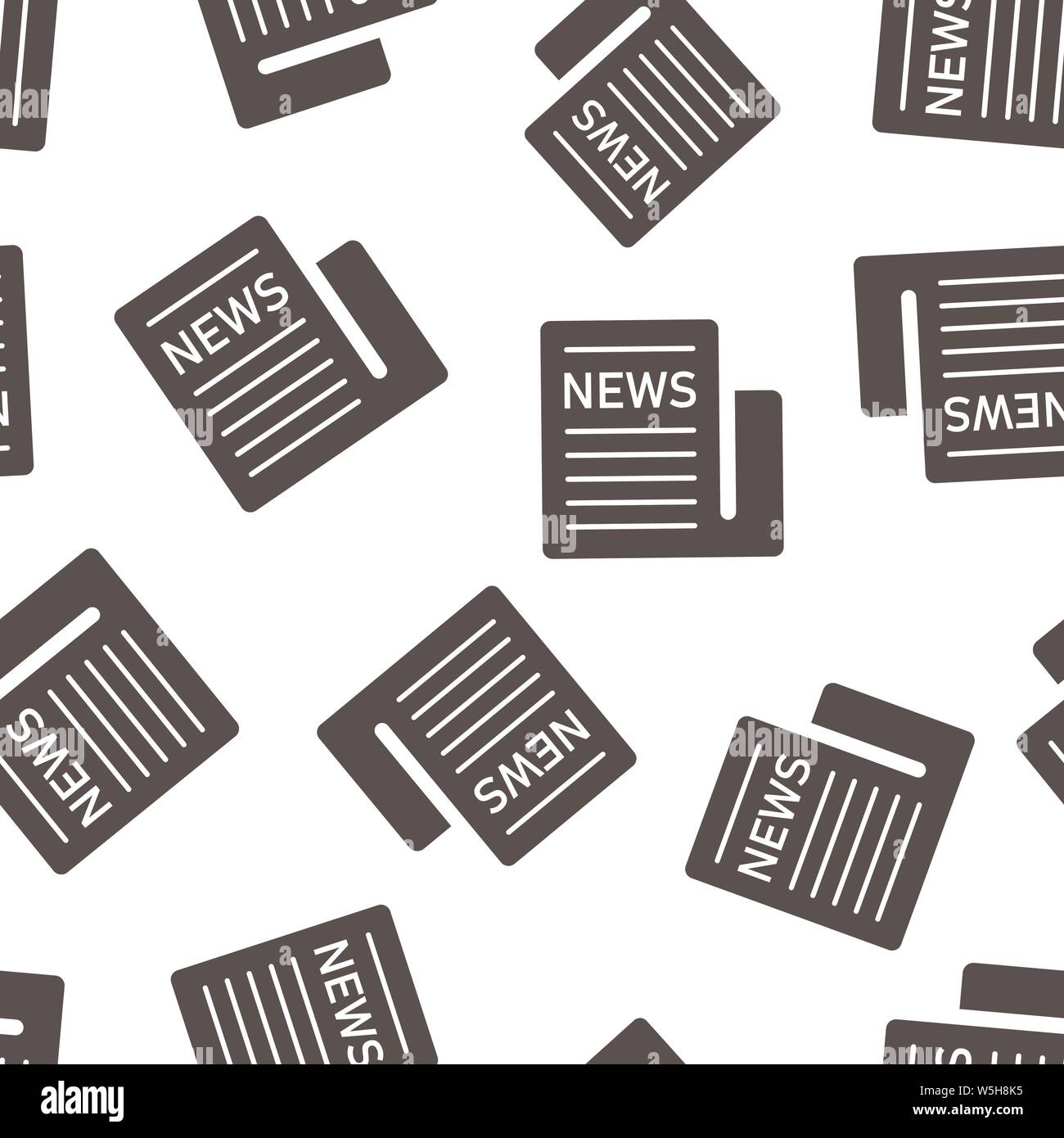 Newspaper icon seamless pattern background. News vector illustration on ...