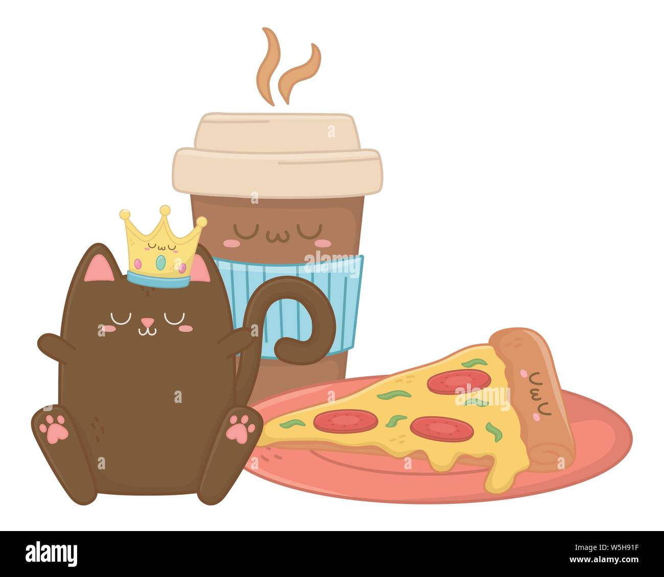 Cartoons design, Kawaii expression cute character funny and emoticon ...