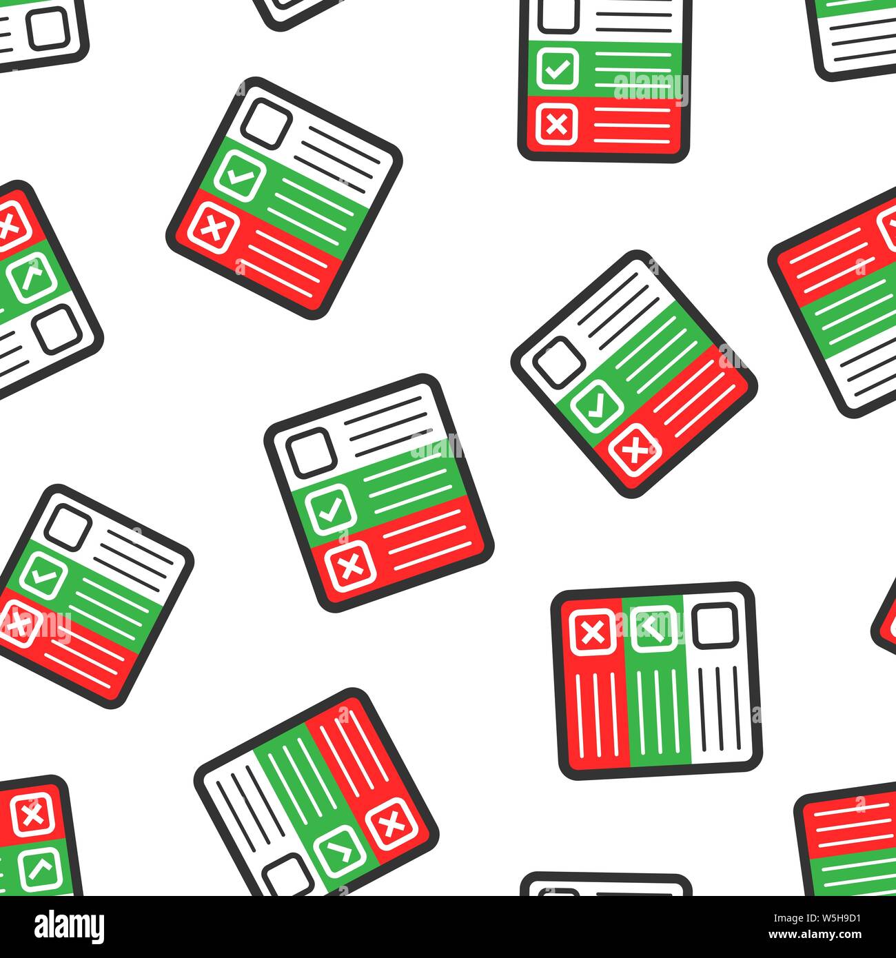Questionnaire icon seamless pattern background. Online survey vector ...
