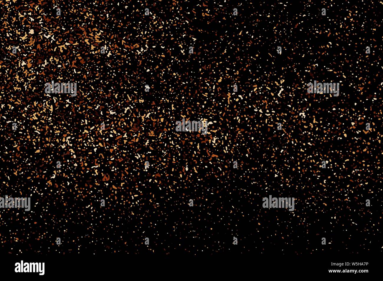 Coffee Color Grain Texture Isolated on Black Background. Chocolate ...