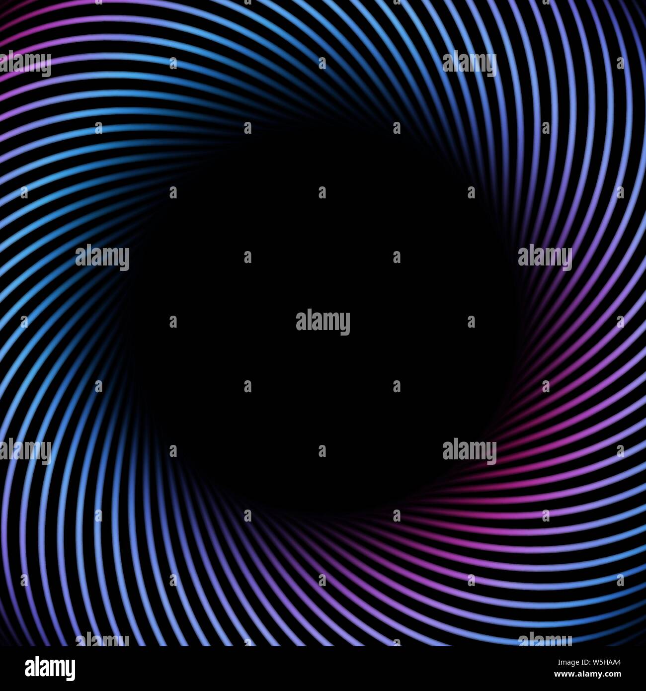 Abstract information technology 3D background with a colored twisted ...