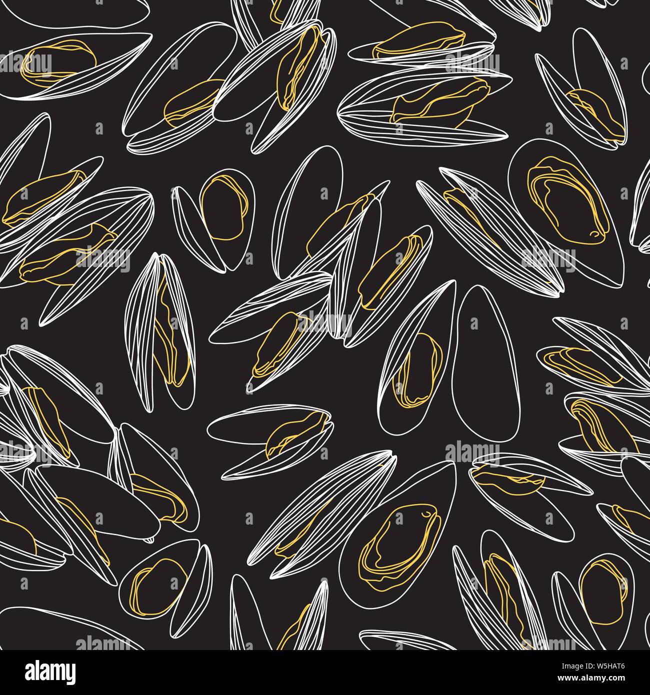 Black white seamless marine hi-res stock photography and images - Alamy