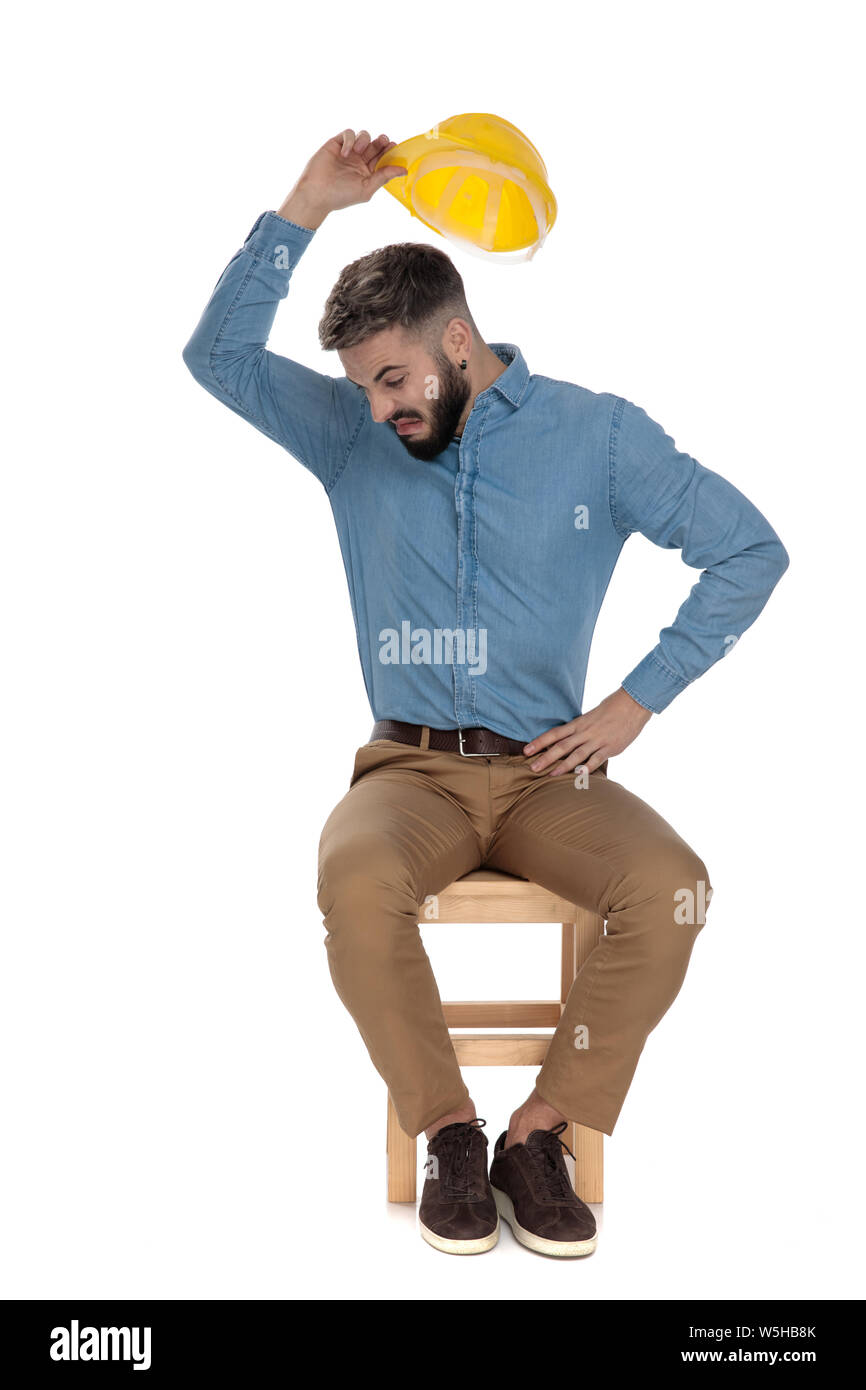 Blue shirt angry beard Cut Out Stock Images & Pictures - Alamy