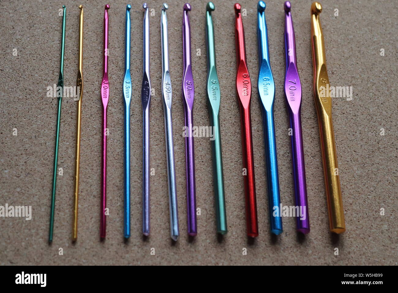 Metal crochet hooks hi-res stock photography and images - Alamy
