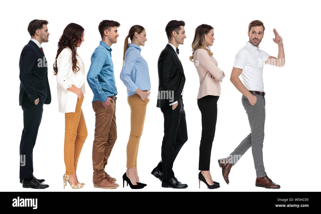 Man hands behind back side view Cut Out Stock Images & Pictures - Alamy
