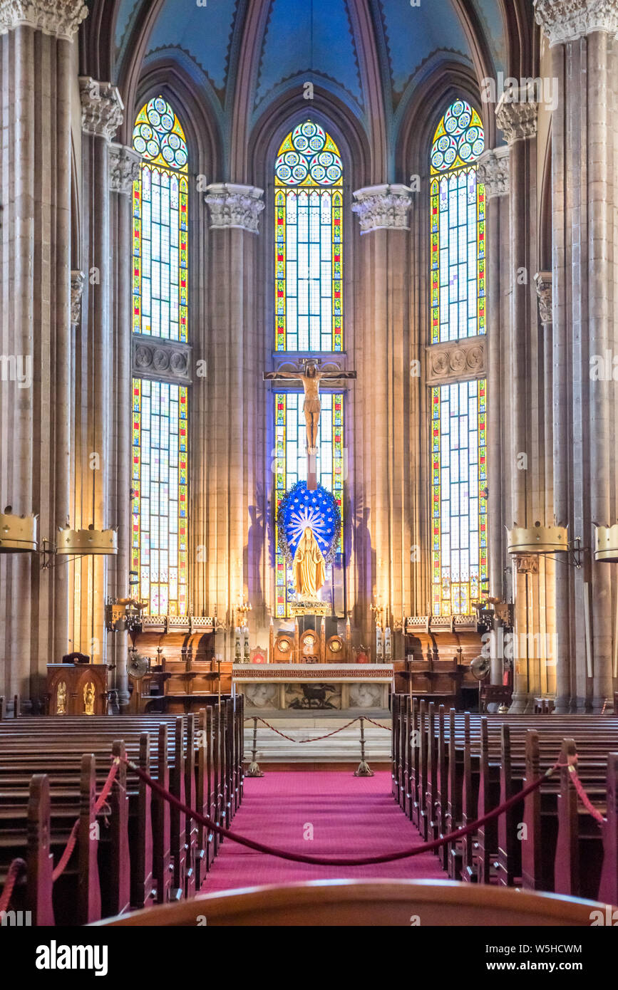 Interior view of Church of St. Anthony of Padua or locally as Sent ...