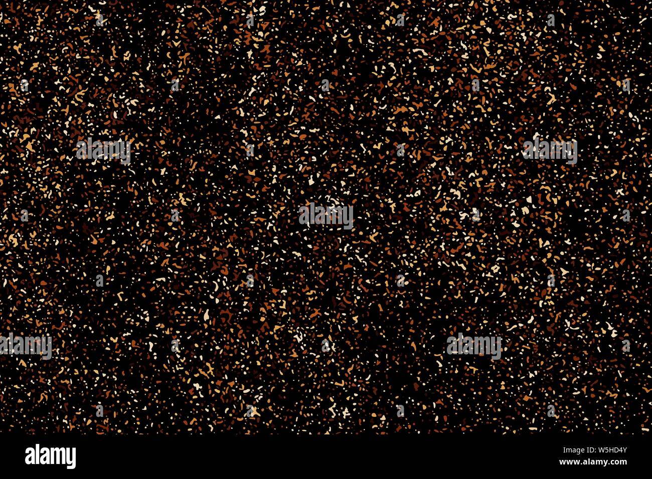Coffee Color Grain Texture Isolated on Black Background. Chocolate ...